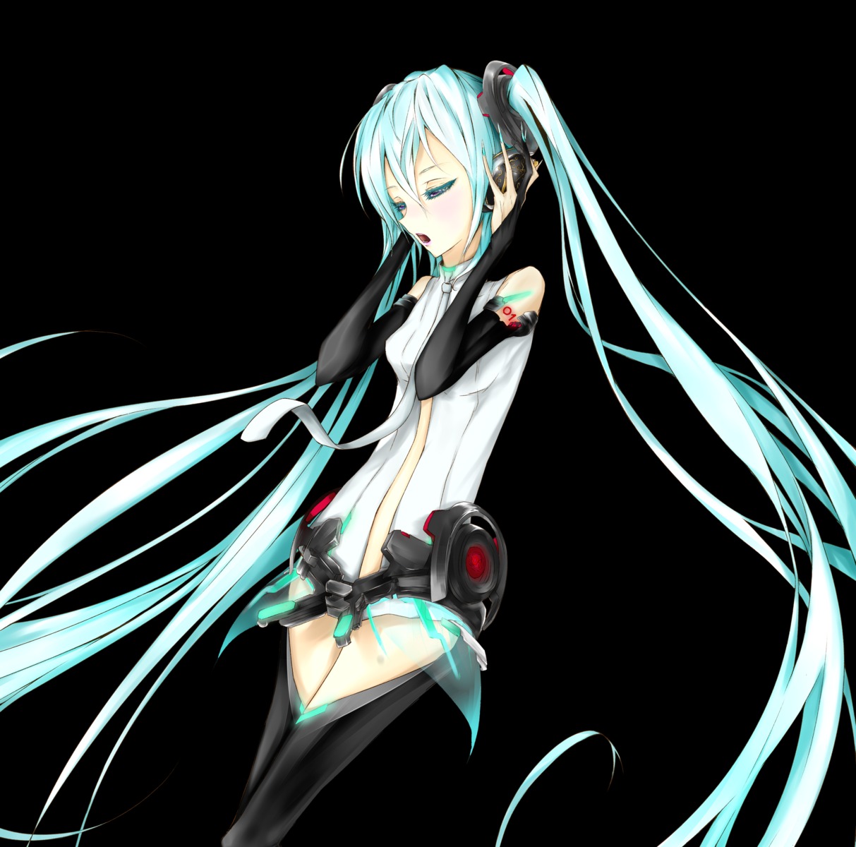 noa (yakumo3903) vocaloid vocaloid append hatsune miku miku append thighhighs | #223141 | yande.re